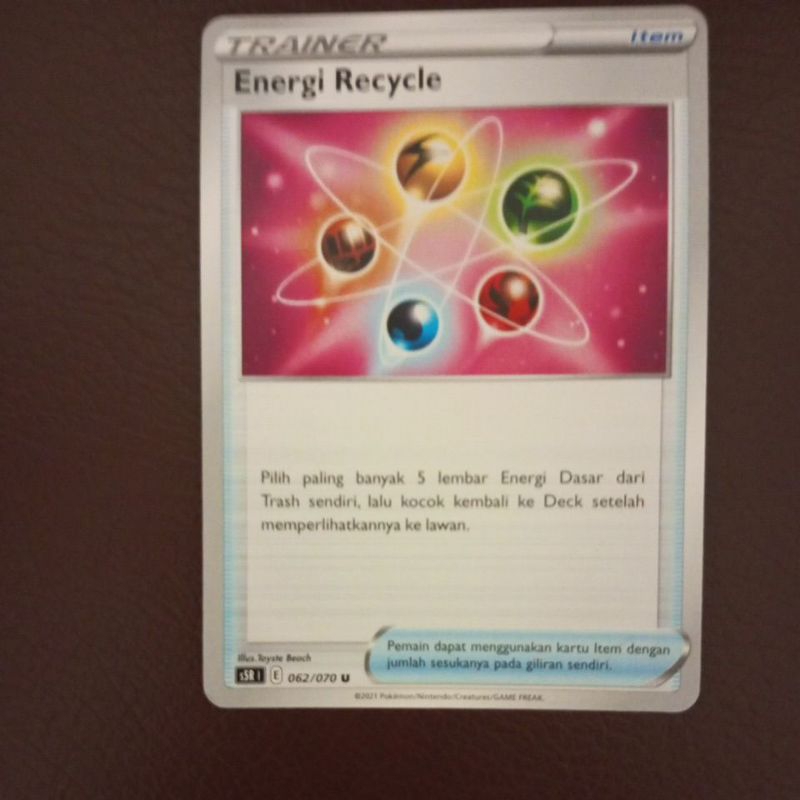 Jual Kartu Pokemon Energi Recycle s5R 062/070 U | Shopee Indonesia