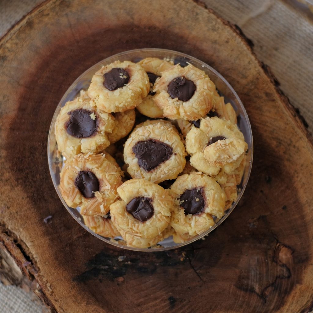 Jual Termurah !!! Kue Thumbprint Cokelat Chocolate Cookies 250 gram (1/ ...