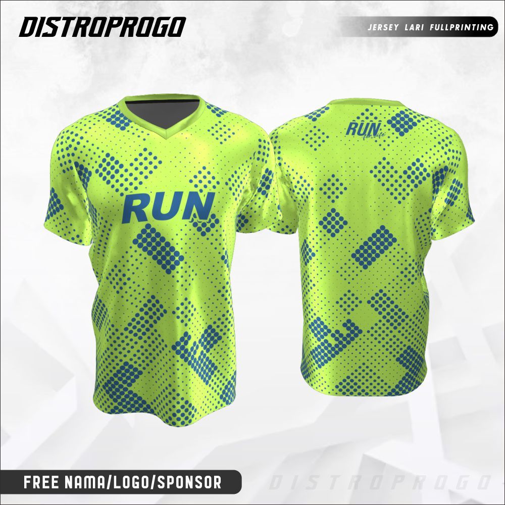 Jual Jersey Kaos Baju Olahraga Lari Hijau 40 - Custom Fullprint Dryfit ...