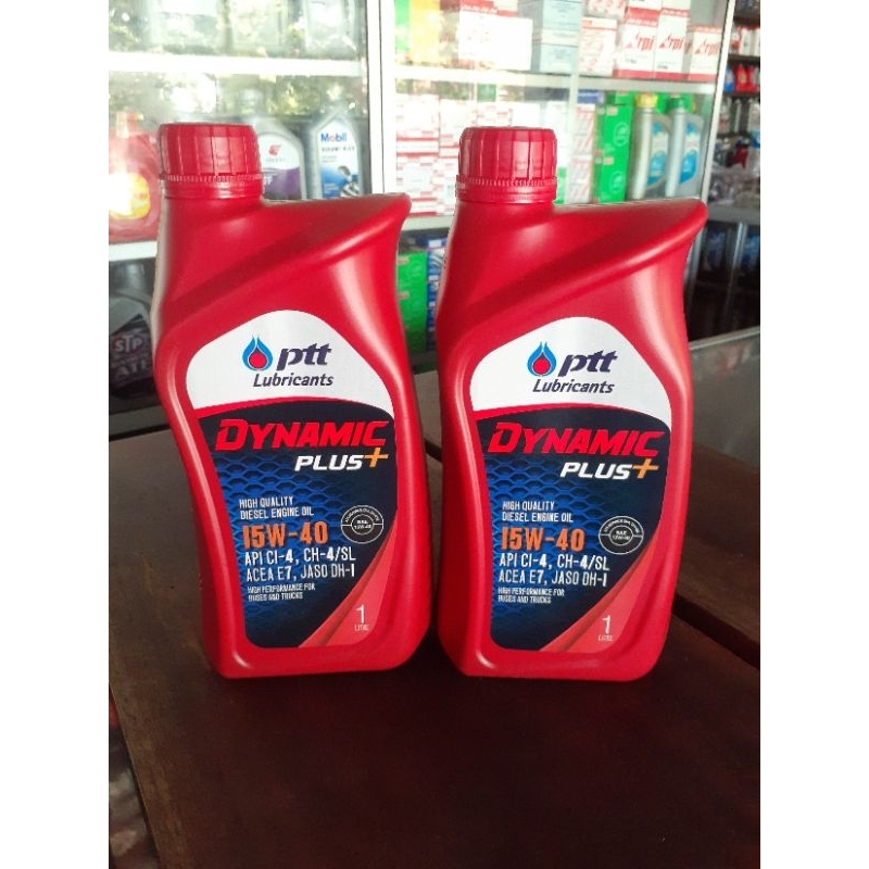 Jual PTT Dynamic Plus+ 15w40 Diesel Engine Oil Kemasan 1L Original ...