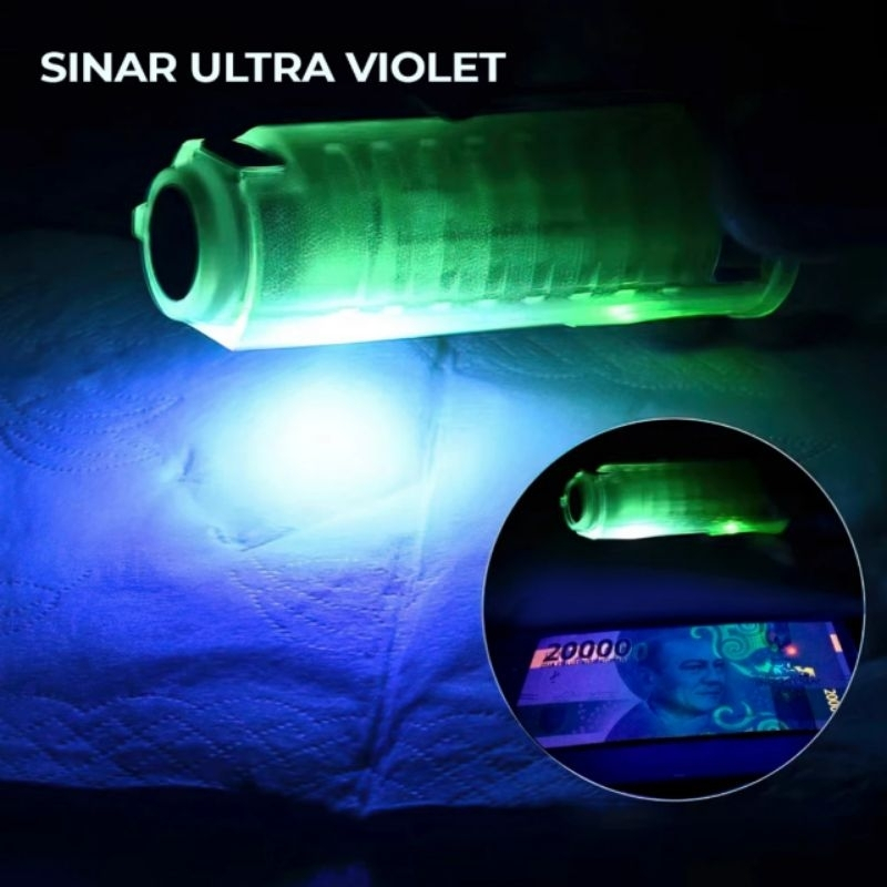 Jual Senter Magnet Transparan Glow In The Dark 520 C/ Senter Saku ...