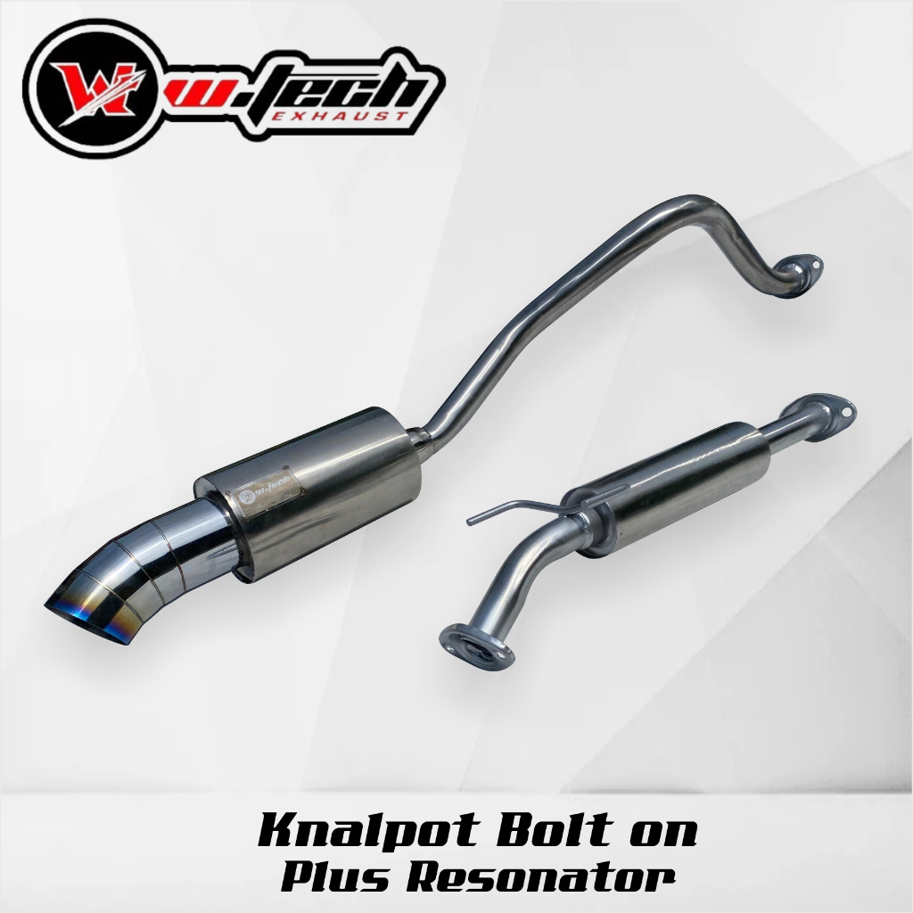 Jual W.TECH Knalpot Bolt On Burntip Avanza All New Velos Terios Rush ...