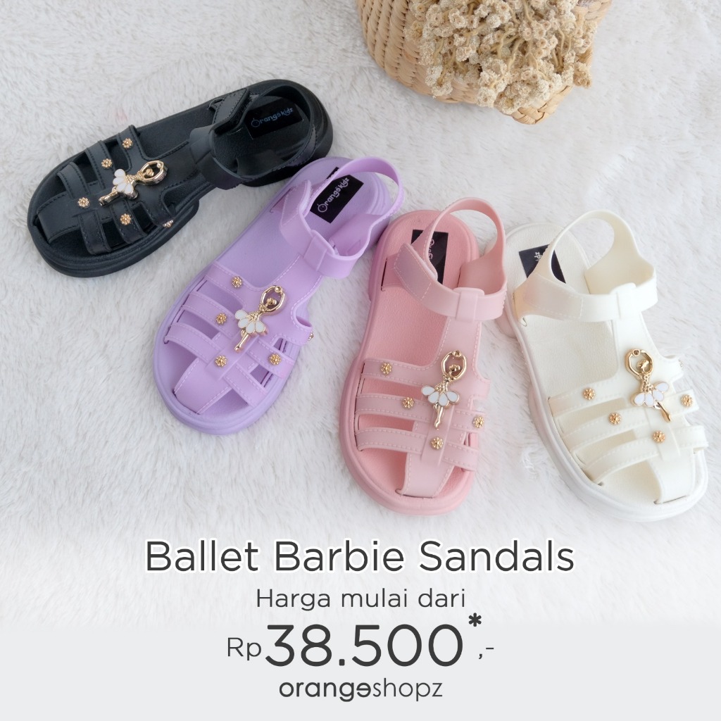 Jual Sendal Anak Perempuan Gladiator Motif Barbie Kekinian Belle ...