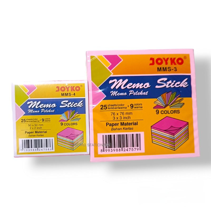 Jual sticky notes Joyko / memo stick joyko / kertas tempel ( 1 pc ...