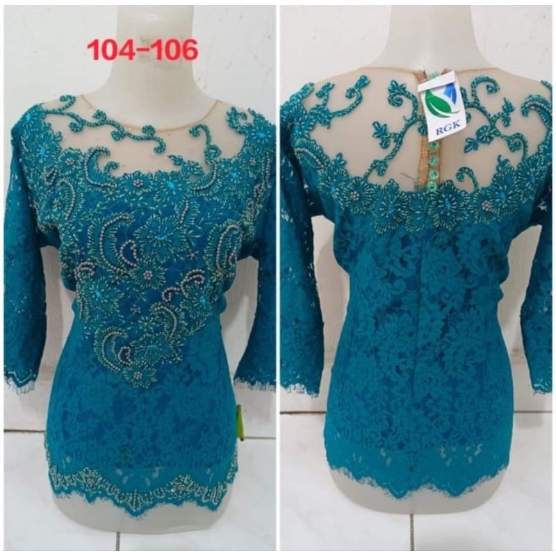 Jual Kebaya jadi semiprancis nuansa biru emerald | Shopee Indonesia