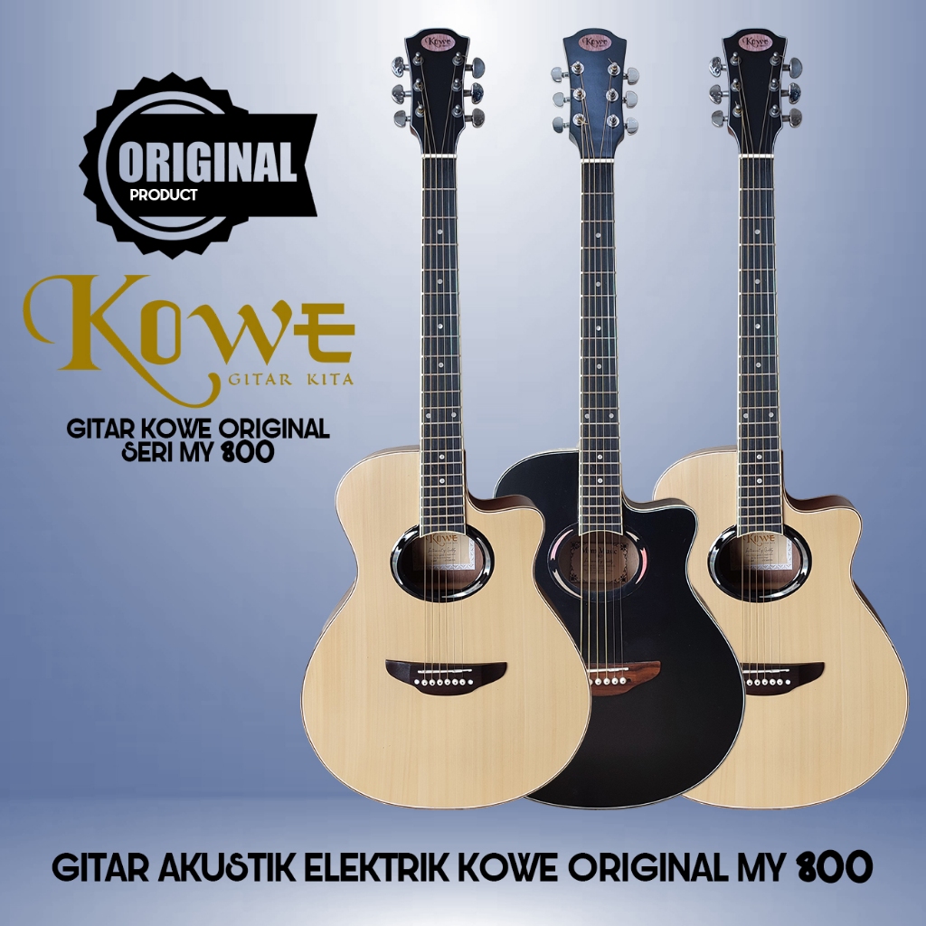 Jual Gitar Elektrik Kowe Ukuran Standar Free Packing Kayu | Shopee ...