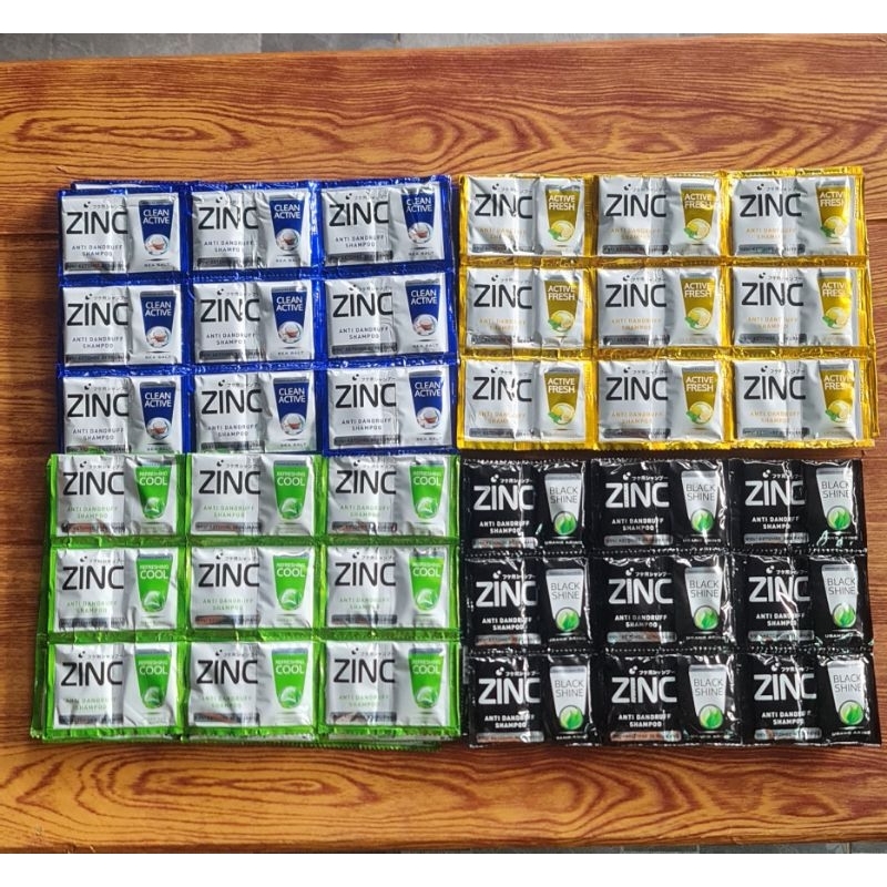 Jual SHAMPO ZINC 1 Renceng isi 12 Sachet / 24 PCS | Shopee Indonesia