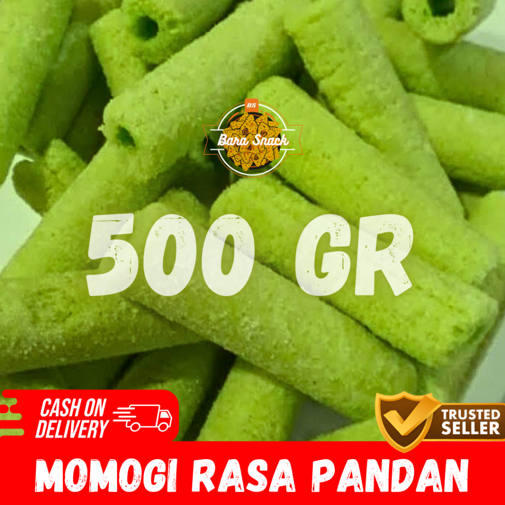 Jual [ 500gr ] Stik Momogi Panjang Rasa Pandan / Camilan Snack Kiloan ...