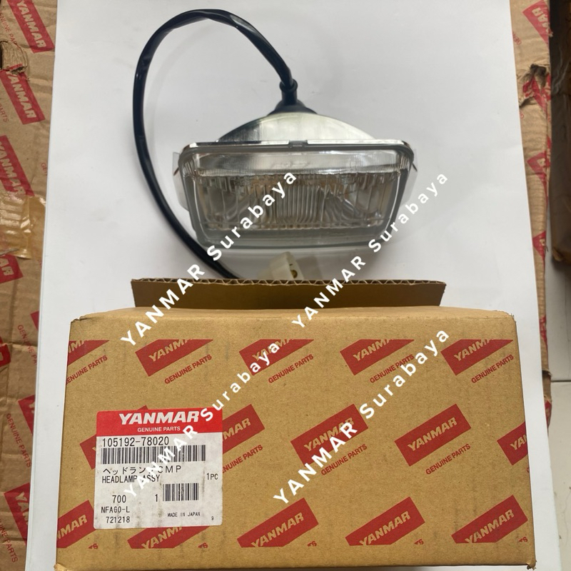 Jual Head lamp assy / Lampu Yanmar TF65/55 105192-78020 Original ...