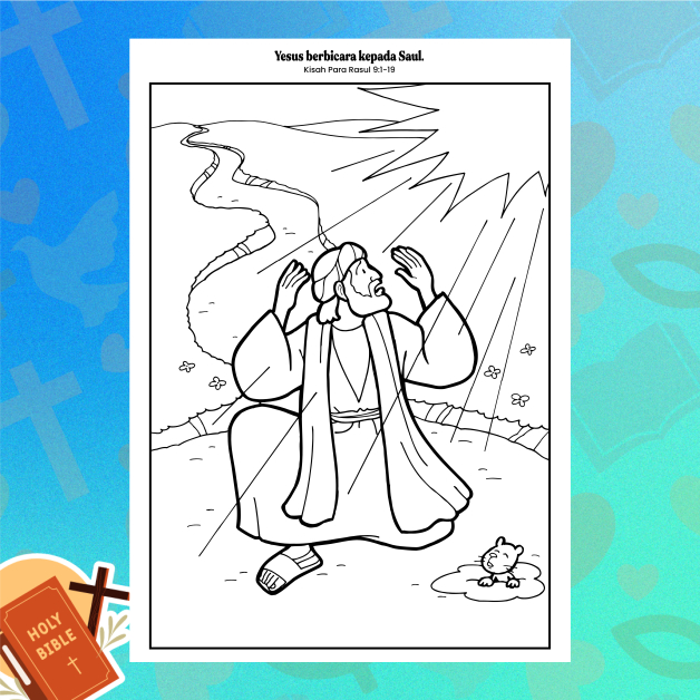 Jual Kertas gambar mewarnai anak A4 (KISAH ALKITAB KRISTEN) | Shopee ...
