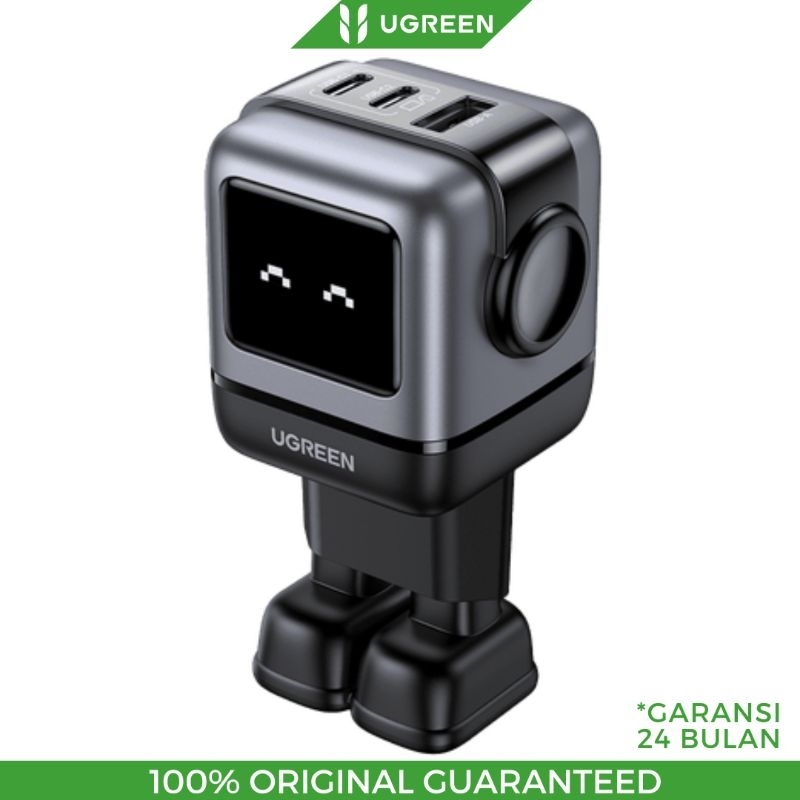 Jual Kepala Charger UGREEN Robot RG 65W 3 In 1 USB C PD Fast Charging ...