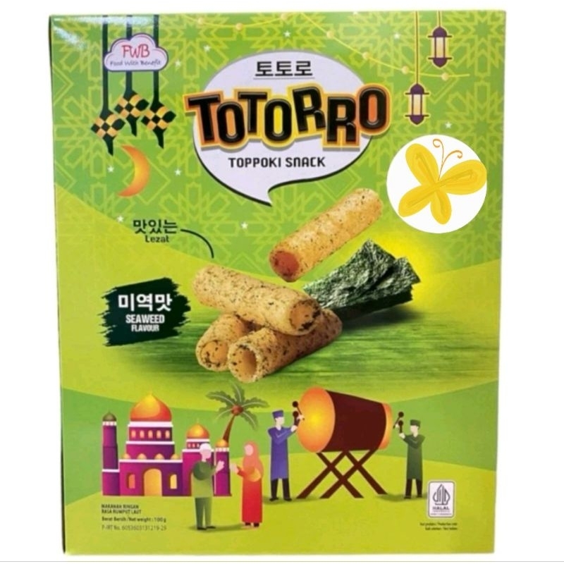 Jual FWB Totorro Toppoki Snack Seaweed Flavour - Makanan Ringan Rasa ...