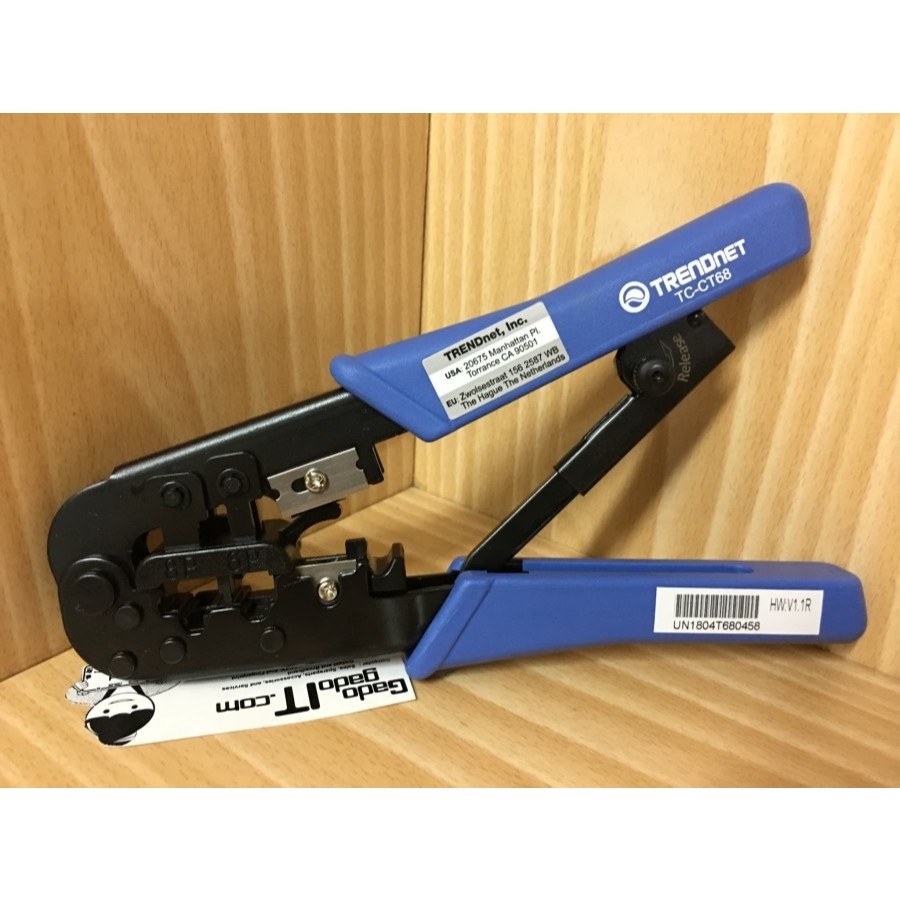 Jual TRENDNET TC-CT68 CRIMPING TOOL RJ45, RJ11/Tang krimping Tools Cat5 ...