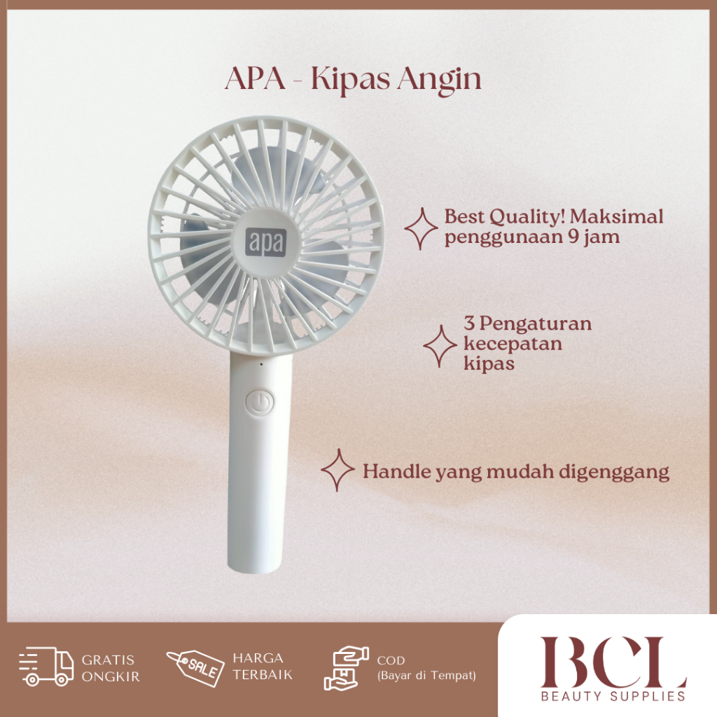 Jual APA Kipas Angin Mini Genggam Portable / Rechargeable Mini Fan ...