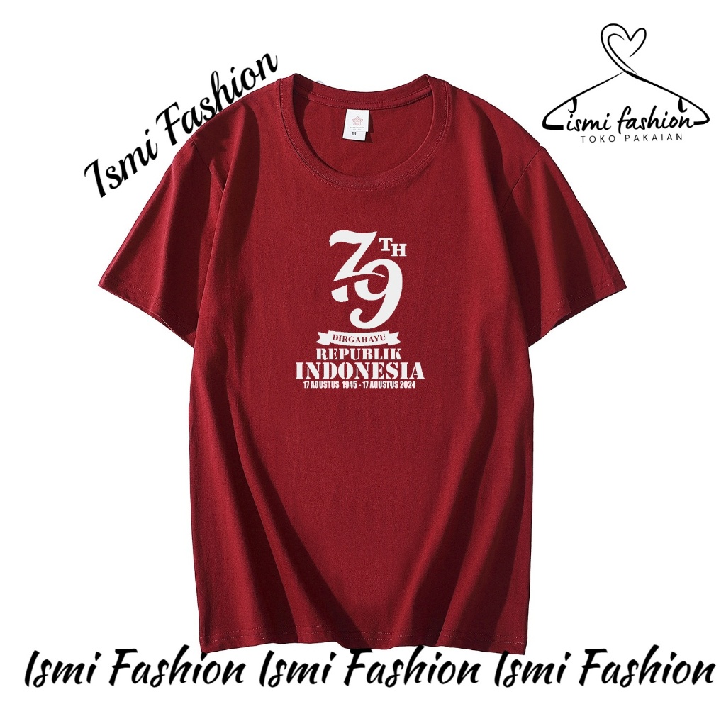 Jual Kaos Distro Hut Ri 79 Kemerdekaan 17 Agustus 1945 Baju Pria Wanita Dewasa Keren Cowok Cewek ...
