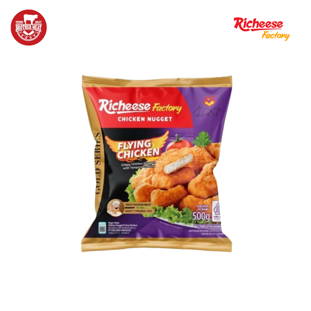 Jual Richeese Factory Nugget Flying Chicken 500gr, Brothermeatshop ...