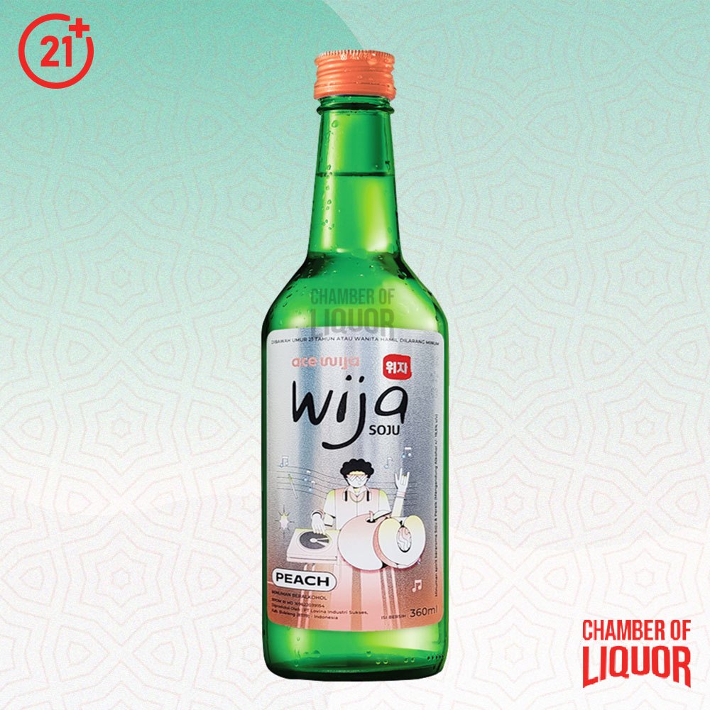 Jual WIJA Soju Peach Six Times Distilled 360ml | Shopee Indonesia