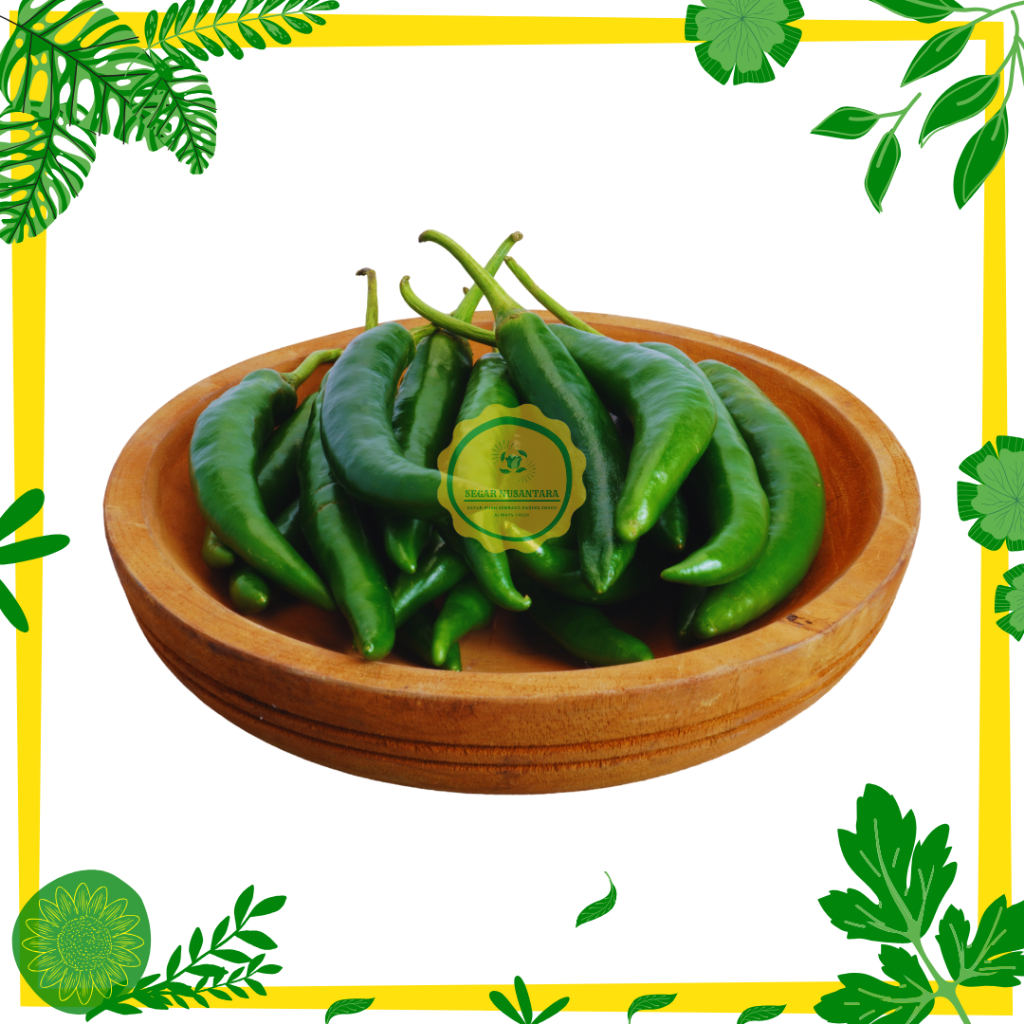 Jual Cabe / Cabai Hijau Besar Segar Nusantara - 1 Pack (150 Gram ...