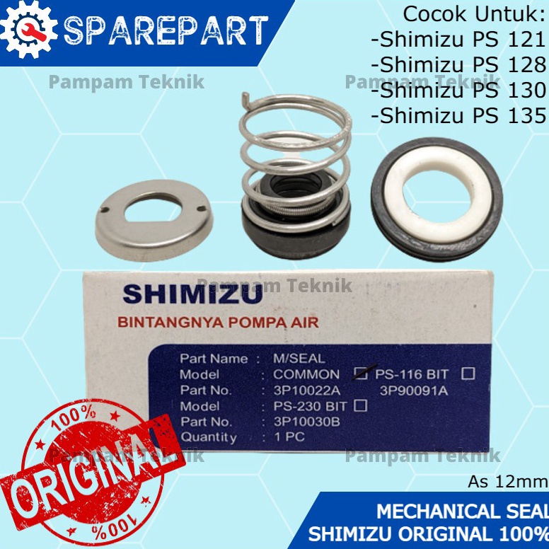Jual Harga Murah GENUINE PART MECHANICAL SEAL SHIMIZU PS 128 13 135 ...