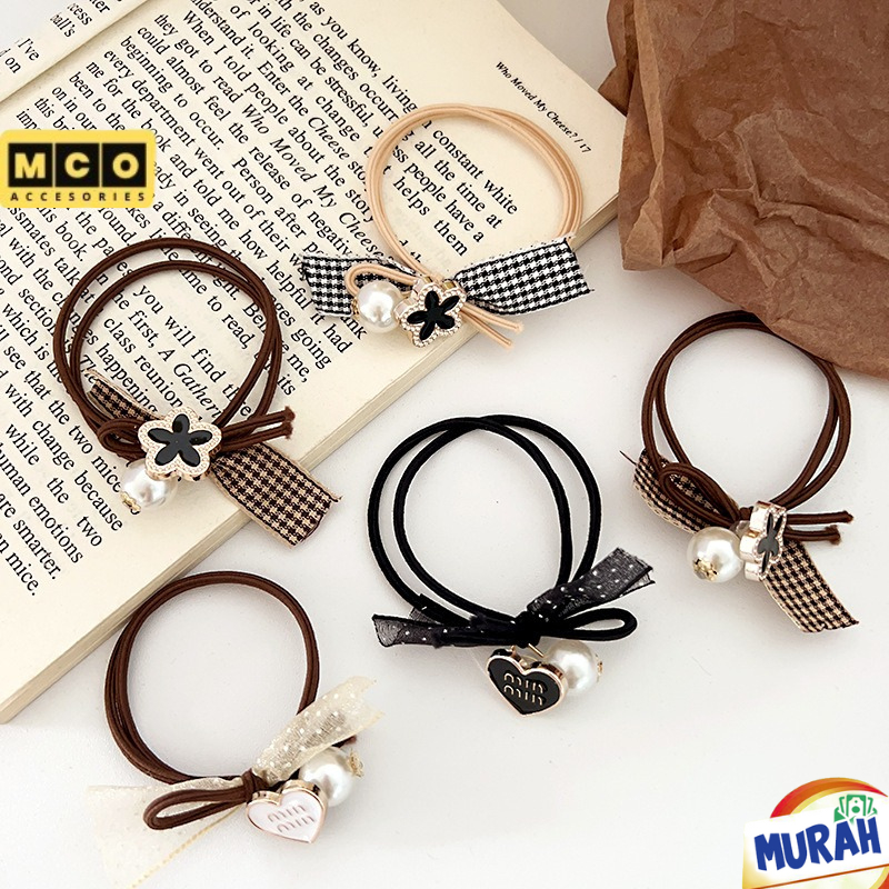 Jual Ikat Rambut Wanita Korea Karet Ikat Rambut Ponytail Model Gelang ...