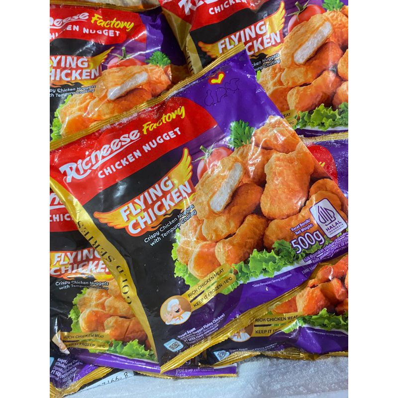 Jual richeese flying chiken nuget 500g | Shopee Indonesia
