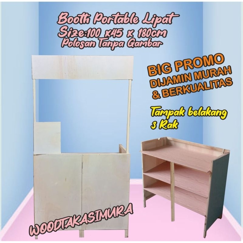 Jual Booth Portable/Meja lipat/gerobak lipat/booth lipat | Shopee Indonesia
