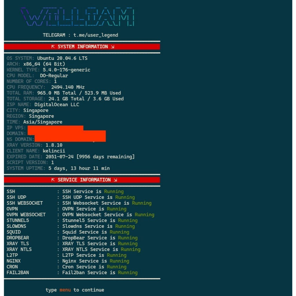 Jual Install Script Tunnelling Premium Vps Vpn Server Lifetime