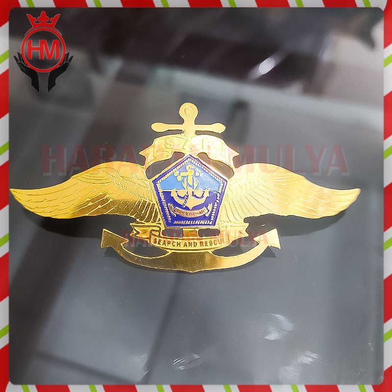 Jual Pin Bross Wing SAR Saka Bahari Warna Pin Logo SAR Saka Bahari Full ...