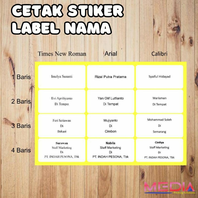 Jual Stiker Label Nama Undangan Pernikahan 103 Plus Cetak Sudah Print ...