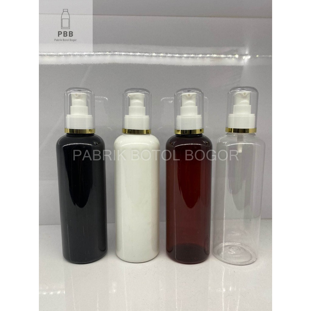 Jual BOTOL BR 250ML PUTIH CLEAR HITAM AMBER PUMP TREATMENT 250ML PUTIH ...