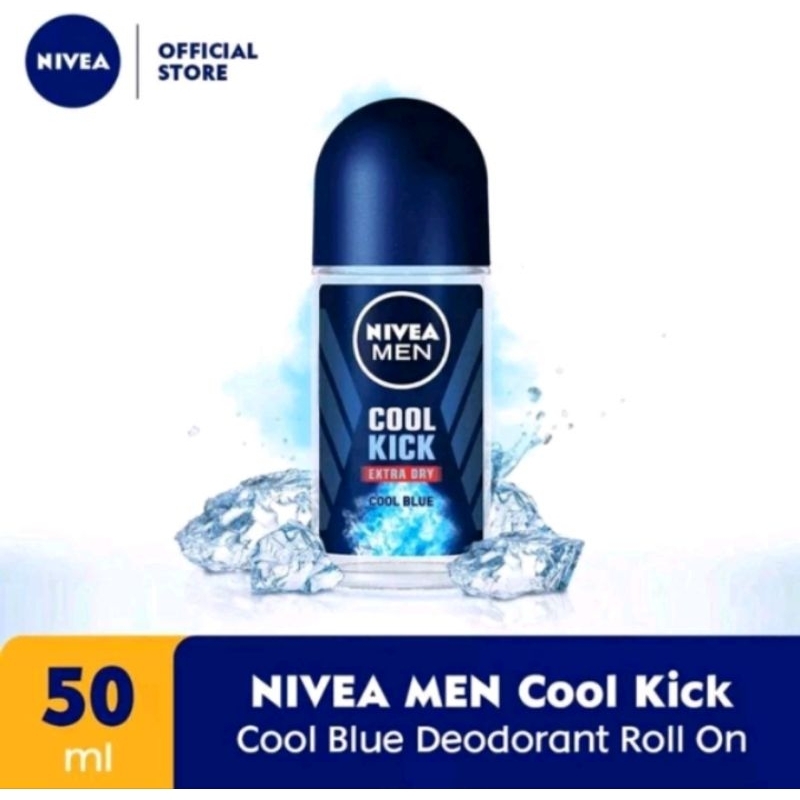 Jual Nivea Men Deodorant Cool Kick Extra Dry 50ml ( biru ) | Shopee ...
