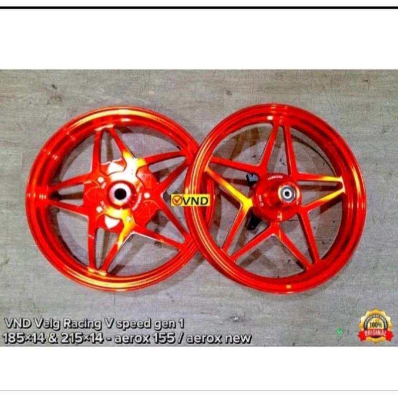Jual VND Racing velg V speed gen 1 185×14 & 215×14 aerox 155/aerox new ...