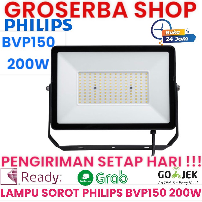 Jual LAMPU SOROT PHILIPS BVP150 200 WATT LED FLOOD LIGHT BVP 150 200W | Shopee Indonesia