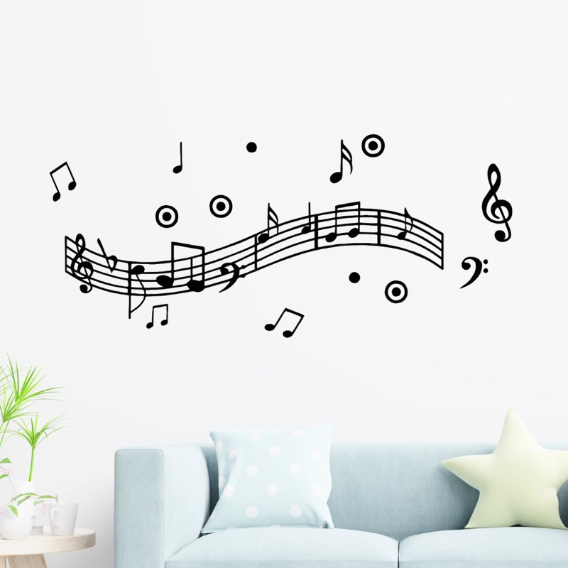 Jual Stiker Dinding Musik | Wall decor hiasan dinding kamar | Shopee ...