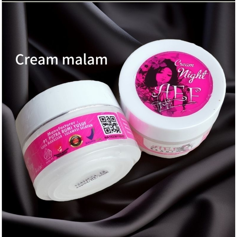 Jual ecer cream malam aef | Shopee Indonesia