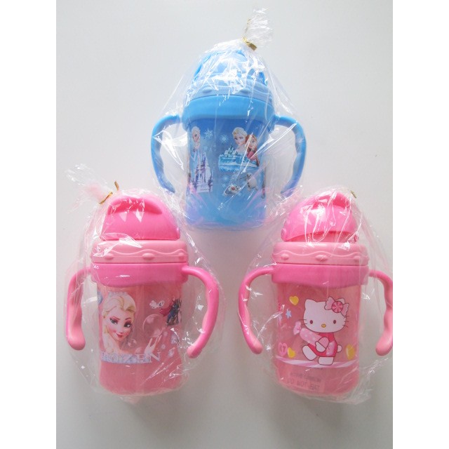 Jual Tempat Minum/Botol Gagang Karakter Anak Perempuan (HANYA PINK ...