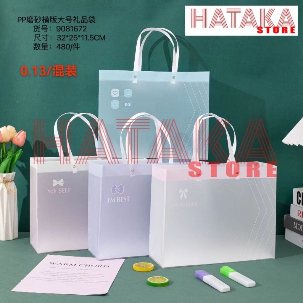 Jual Paper Bag Bening Berbagai Macam Ukuran Tas Goodie Bag Souvenir ...