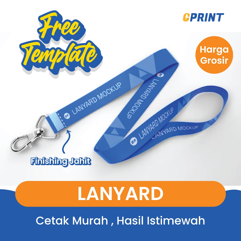 Jual Lanyard Custom Tali ID Card 2 Sisi Uk 2cm Pre-Order 7 Hari Bahan ...