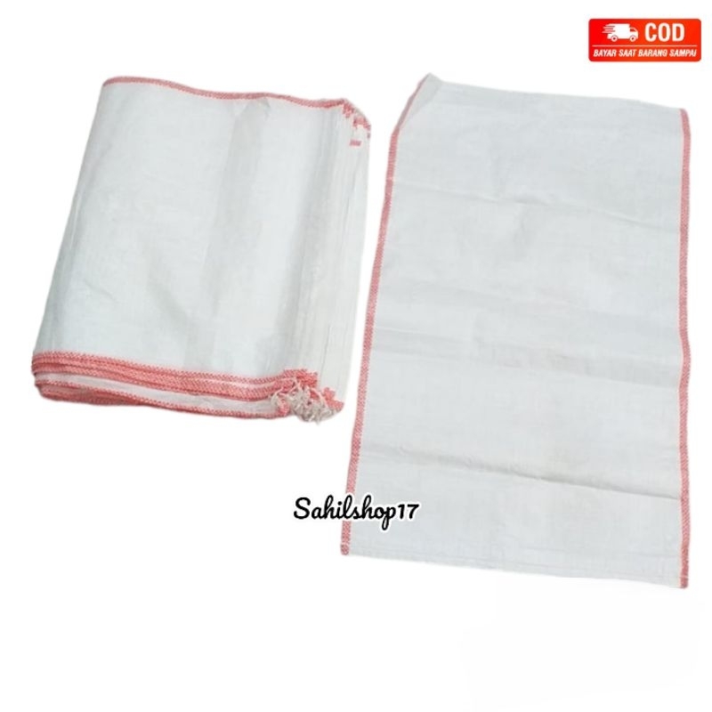 Jual Karung beras putih 25kg Baru 45x75cm isi 50 pcs | Shopee Indonesia