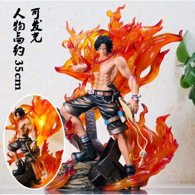 Jual action figure one piece diorama ace api pegang topi | Shopee Indonesia