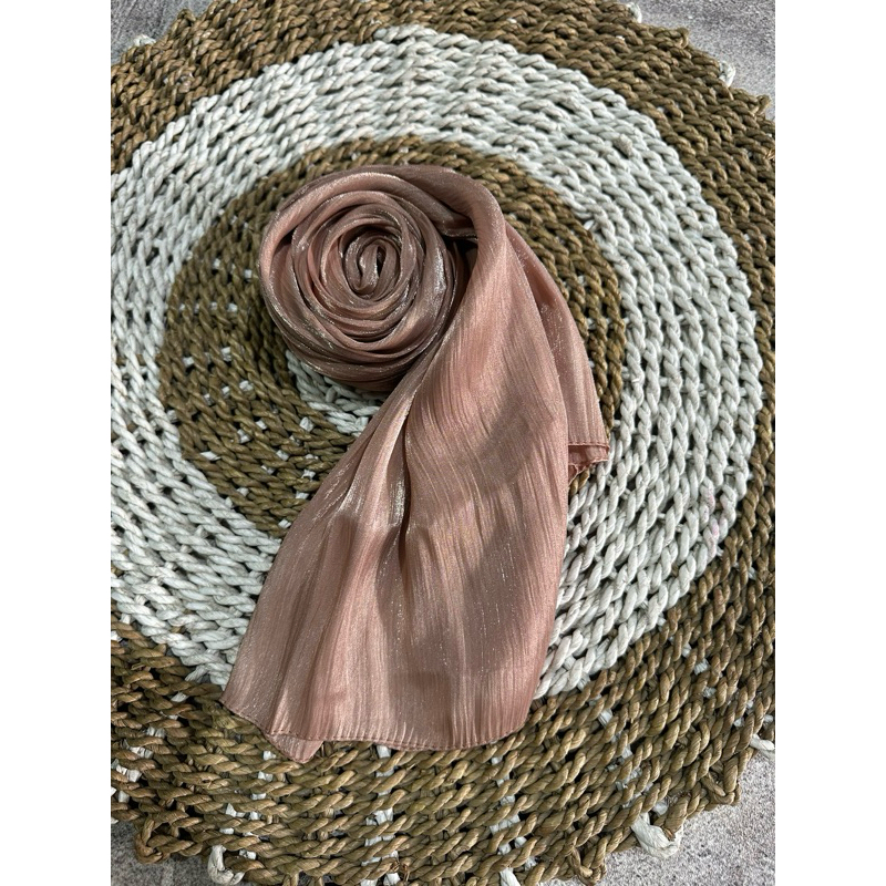 Jual Hijab Pashmina Shimmer Youryu Silk | Shopee Indonesia