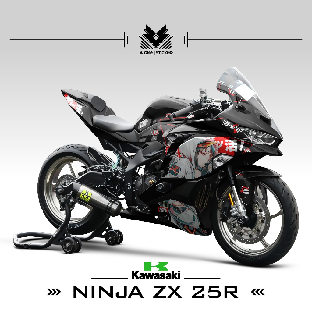 Jual STRIPING SEMIFULL NINJA ZX25R MOTIF 8 / NINJA / ZX25R / STIKER ...