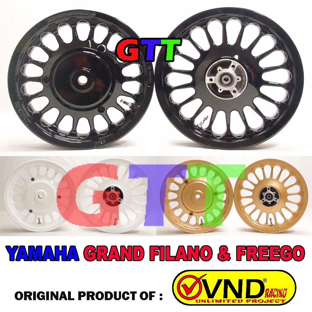 Jual VELG ORIGINAL VND ROULLETE YAMAHA GRAND FILANO DAN FREEGO RING 12 | Shopee Indonesia