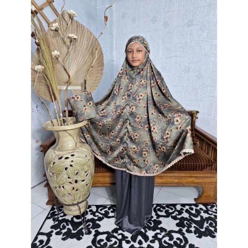 Jual MUKENA ARMANI SILK 2IN1 ANAK TANGGUNG (10-12 TAHUN) | Shopee Indonesia