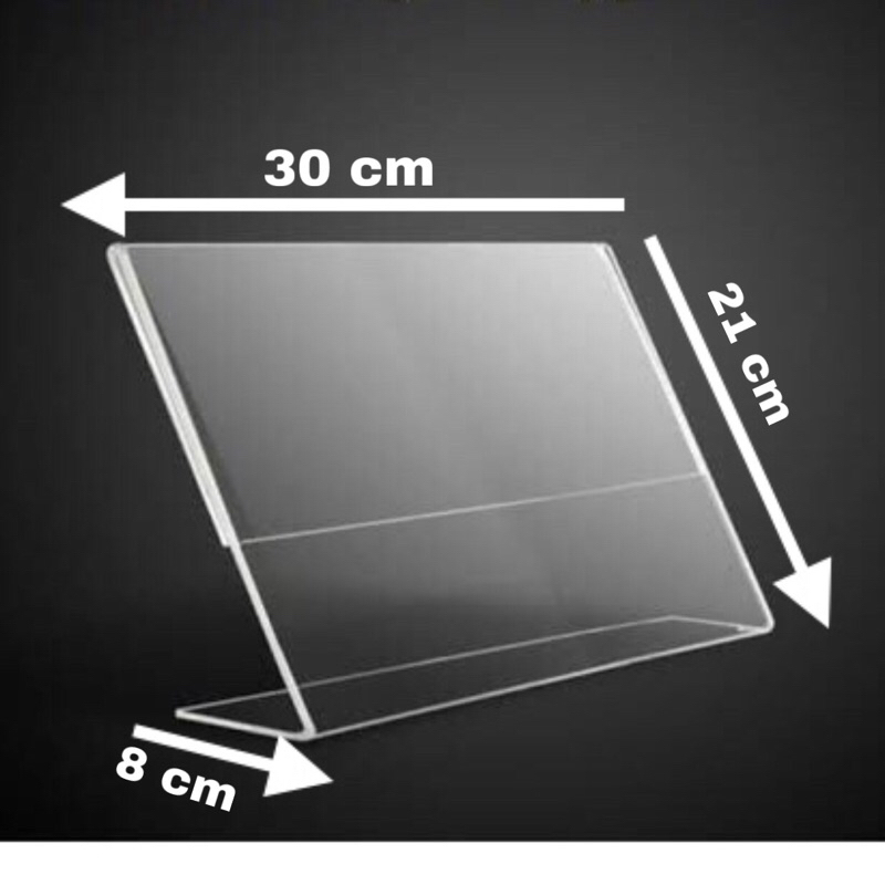 Jual Tempat menu akrilik tent card 21cm x 30cm(A4) model L lansdcape ...