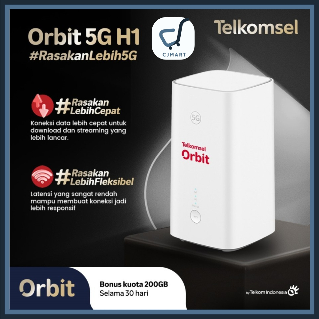 Jual Telkomsel Orbit 5G H1 Modem Wifi 5G High Speed Free Telkomsel ...