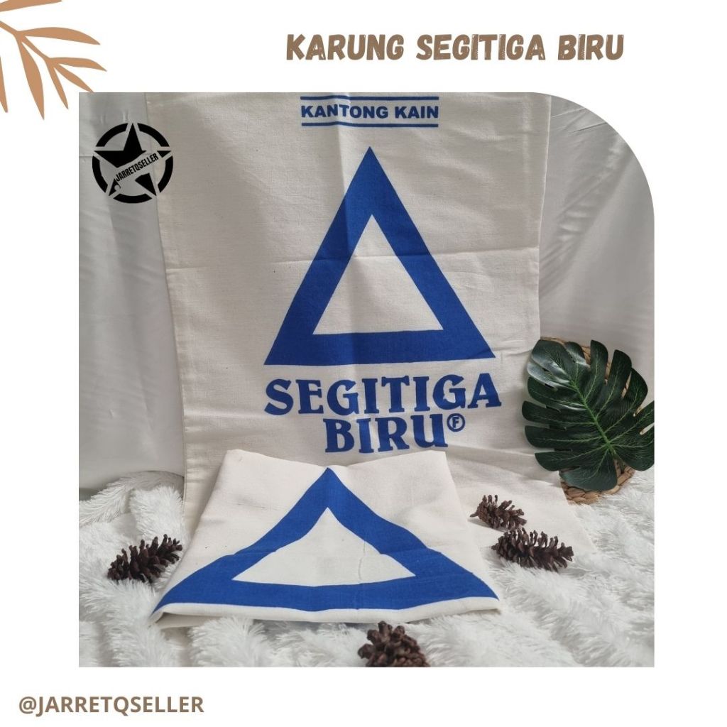 Jual 🆕 Karung Kain Segitiga Biru || Karung Gandum/Kandi Segitiga Biru ...