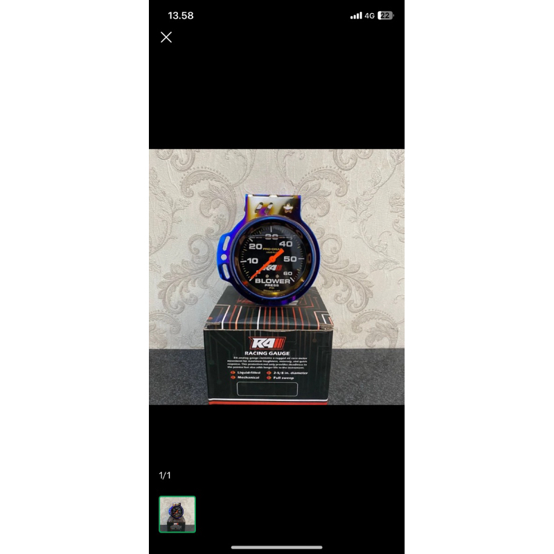Jual boost meter r4 60psi 60mm | Shopee Indonesia