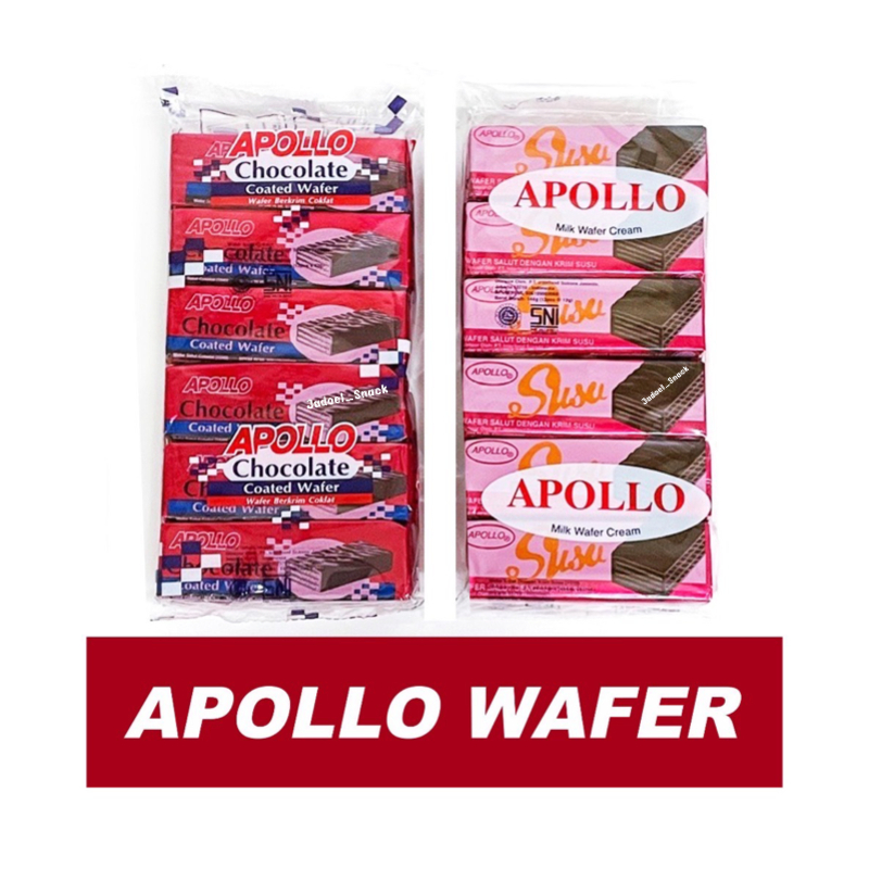 Jual Apollo Wafer Cokelat 12 x 12 Gr | Biskuit Wafer Susu Coklat Lembut ...