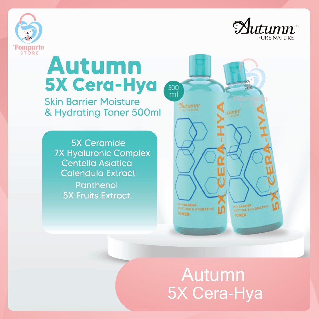 Jual Autumn 5X Cera-Hya Skin Barrier Moisture & Hydrating Toner 500mL ...